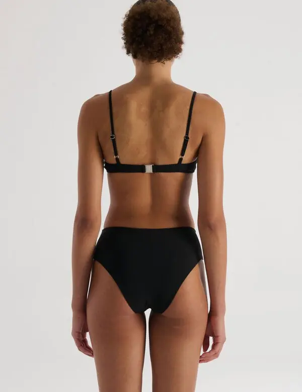 Araks Tonne High-waisted Bikini Bottom - Black