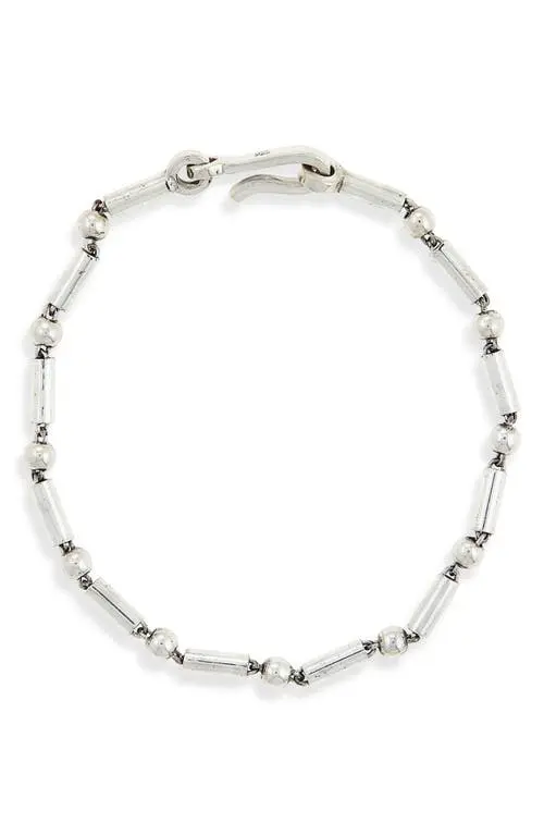 Caputo & Co Bar And Bead Bracelet - Sterling Silver