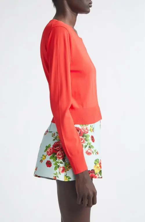 Brandon Maxwell The Ellery Shrunken Cardigan - Red