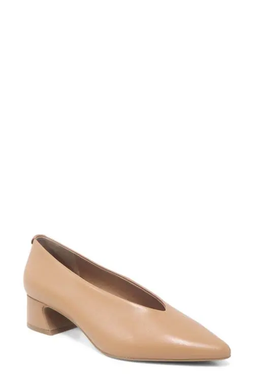 Gentle Souls Galleria Pointed Toe Pump - Camel Leather