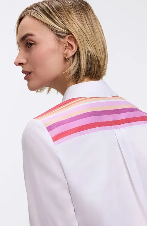 Foxcroft Charlie Striped Button-up Shirt