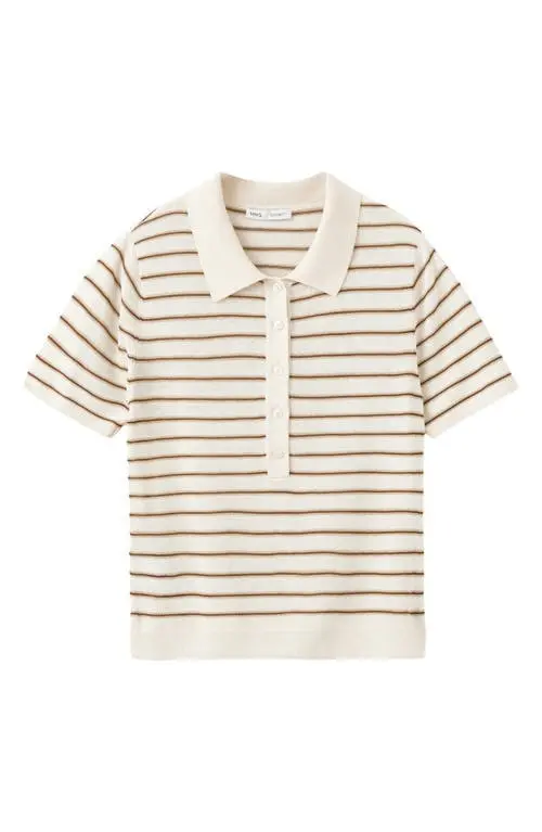 Mango Short Sleeve Jersey Polo Sweater
