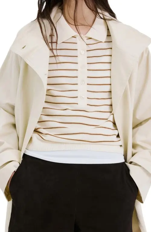 Mango Short Sleeve Jersey Polo Sweater