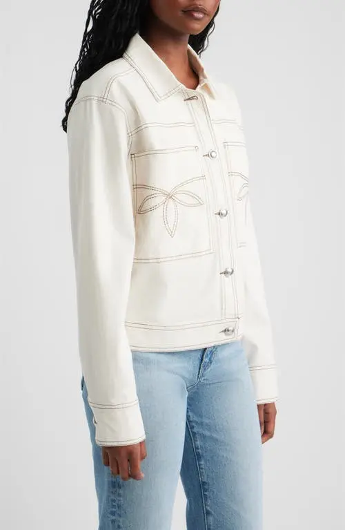 Rails Briggs Topstitch Detail Stretch Cotton Jacket