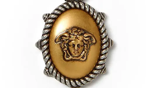 Versace Tivoli Medusa Medallion Pendant Necklace - Palladium 82-gold