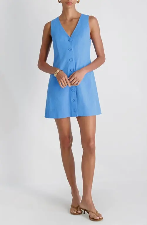 French Connection Sleeveless A-line Mini Dress - Poolside Blue