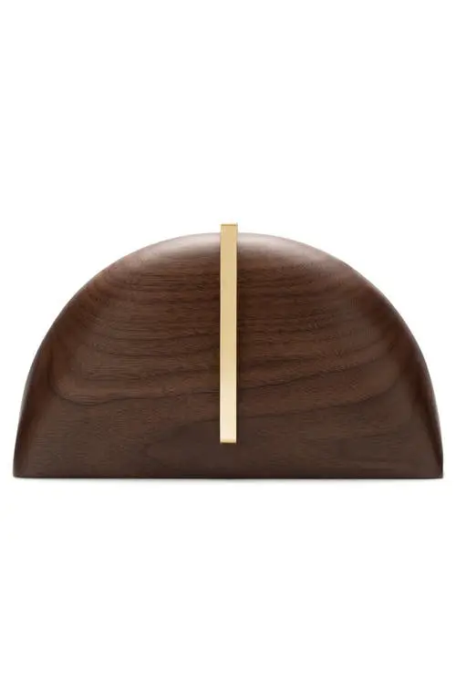 Cult Gaia Laguna Frame Clutch - Walnut