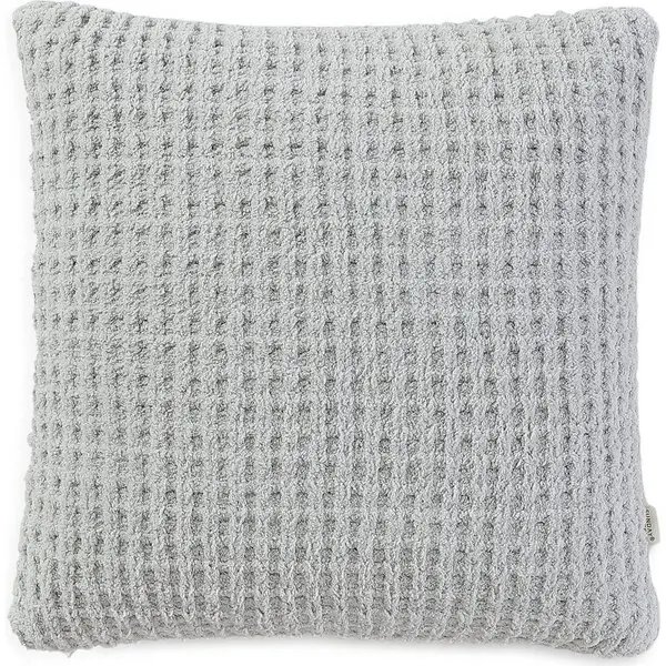 SUNDAY CITIZEN Snug Waffle Throw Pillow - Cloud Grey