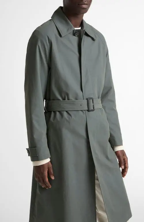 Vince Single-breasted Trench Coat - Slate