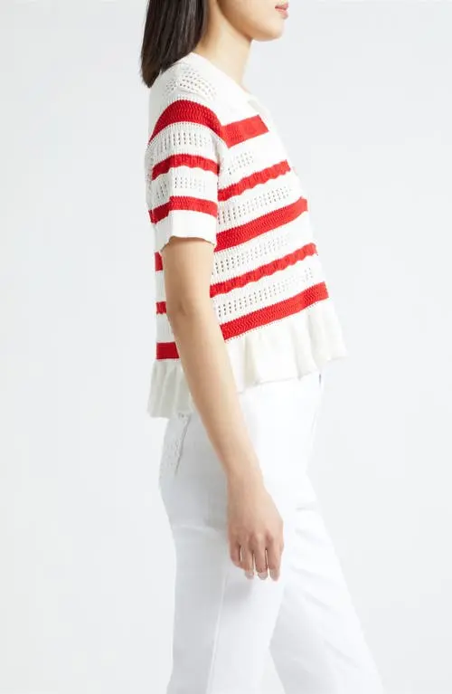 Cinq À Sept Elvire Knit Polo Pullover