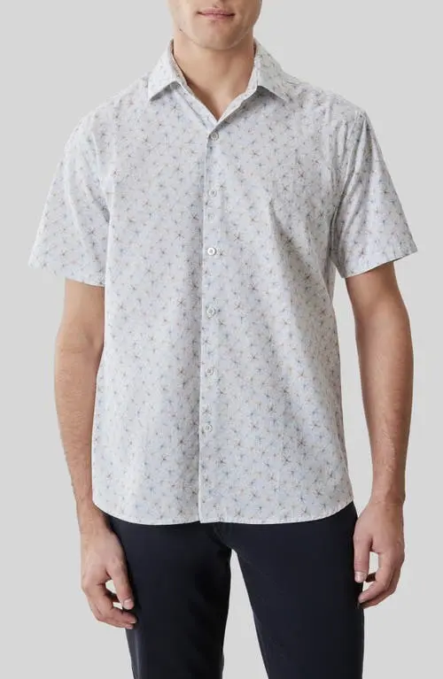 Robert Barakett Turcot Floral Short Sleeve Button-up Shirt