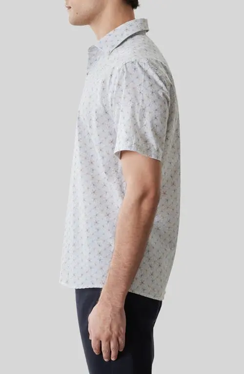 Robert Barakett Turcot Floral Short Sleeve Button-up Shirt