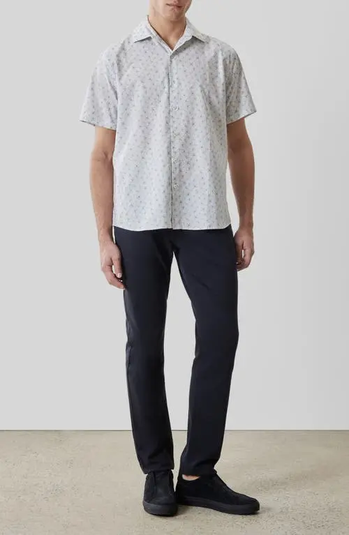 Robert Barakett Turcot Floral Short Sleeve Button-up Shirt