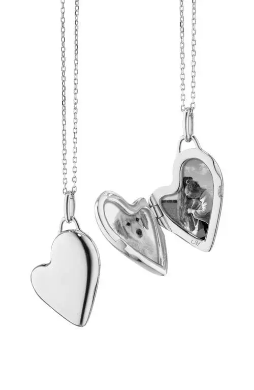 Monica Rich Kosann Petite Heart Locket Necklace