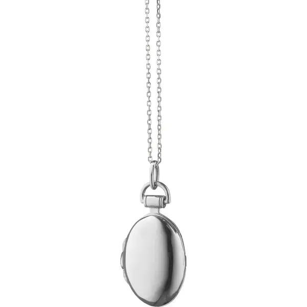 Monica Rich Kosann Petite Anna Locket Necklace - Silver