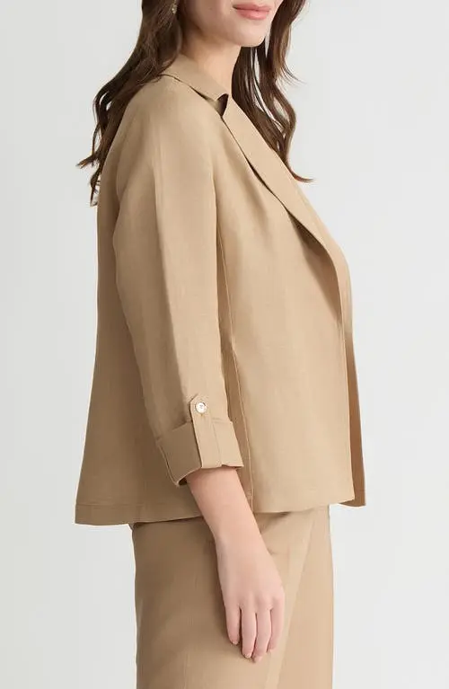 KASPER Seamed Open Front Jacket