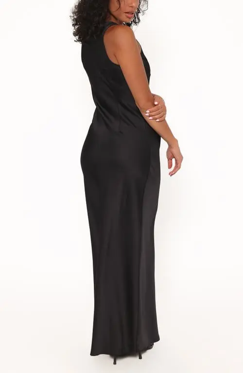 PETAL & PUP Evelune Sleeveless Satin Maxi Dress