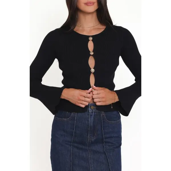 PETAL & PUP Rosienna Cutout Rib Top