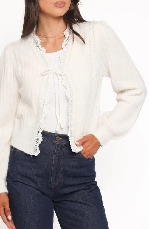PETAL & PUP Tie-front Cardigan