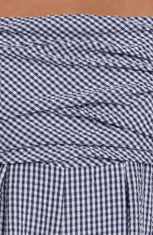 PETAL & PUP Priscilla Gingham Jumpsuit - Blue Gingham