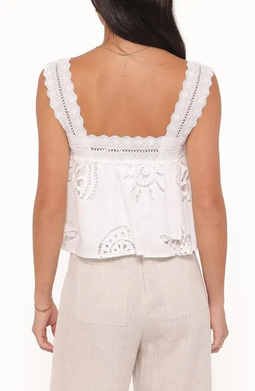 PETAL & PUP Aideen Sleeveless Eyelet Top