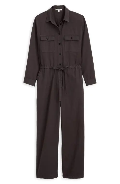 ALEX MILL Ricard Long Sleeve Cotton Jumpsuit
