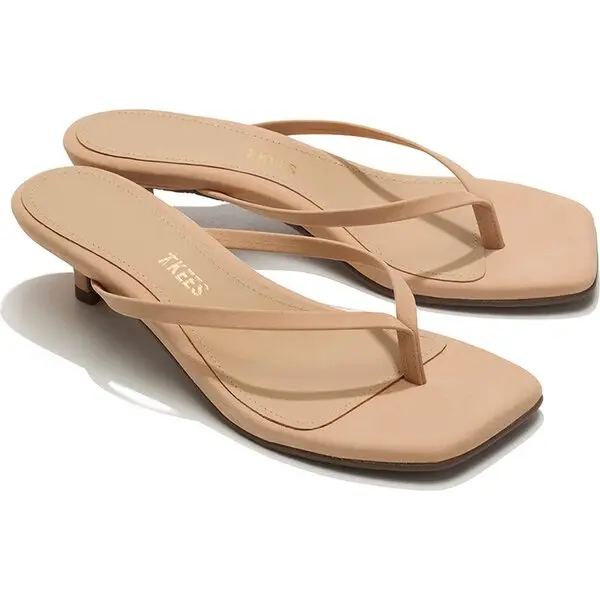 Tkees Julia Kitten Heel Flip Flop - Sunkissed Suede