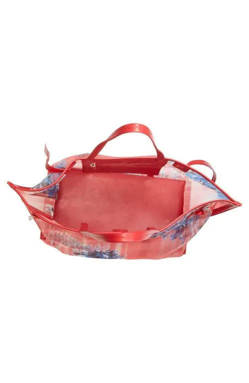 Proenza Schouler Mesh Carryall Tote - Flame Multi
