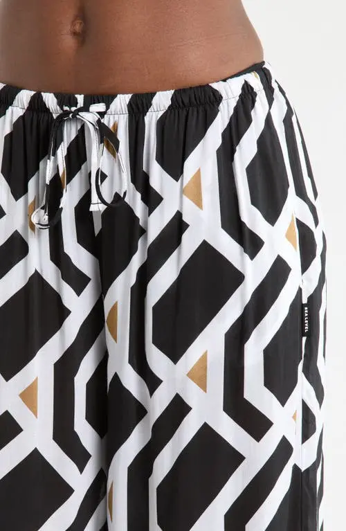 SEA LEVEL Printed Wide-leg Cover-up Pants