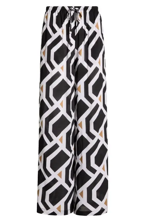 SEA LEVEL Printed Wide-leg Cover-up Pants
