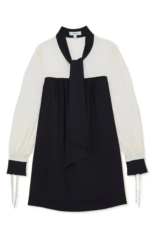 REISS Cam Tie-neck Shift Dress