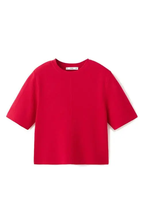 Mango Short Sleeve Knit Sweater
