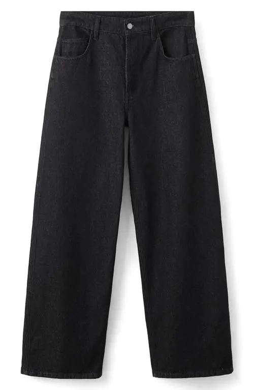 Mango High Waist Balloon Jeans - Black