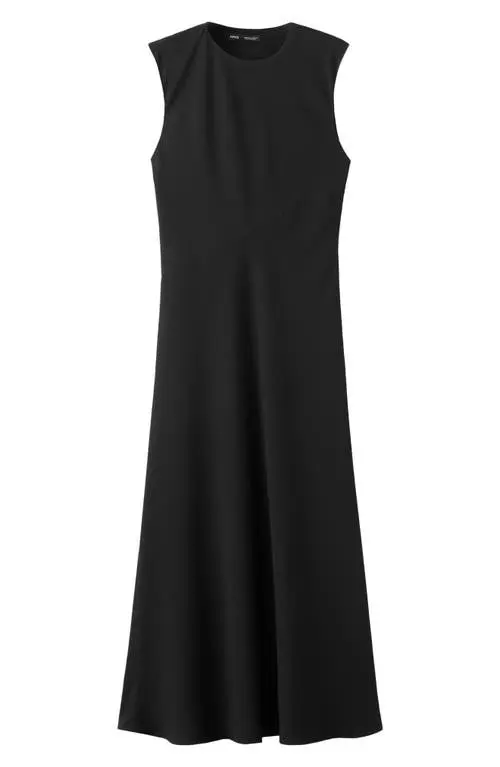 Mango Open Back Midi Dress