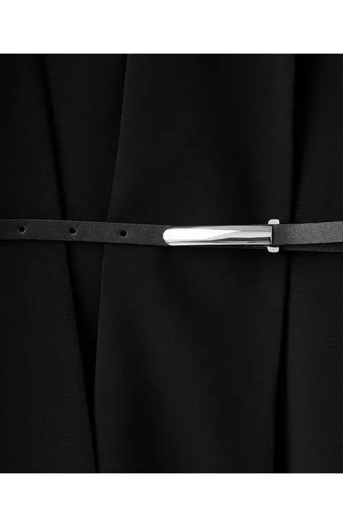 Mango Scarf Neck Belted Minidress