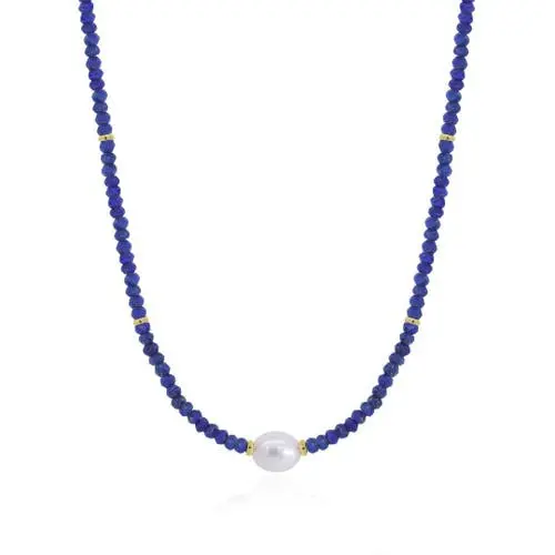 THE LOVERY FINE JEWELRY Bead Pearl Necklace - Lapis