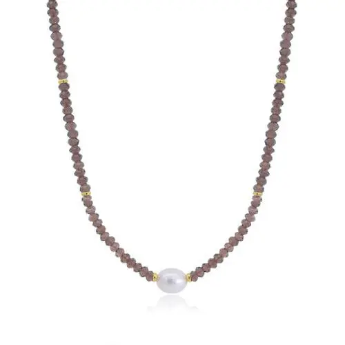THE LOVERY FINE JEWELRY Bead Pearl Necklace - Smoky Quartz
