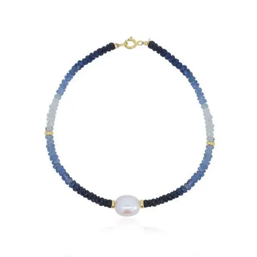 THE LOVERY FINE JEWELRY Ombre Bead Pearl Bracelet - Blue Sapphire