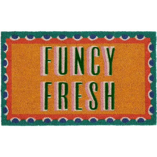 ZSA ZSA ZSU Kerala Funcy 100% Coir Doormat 18" X 30