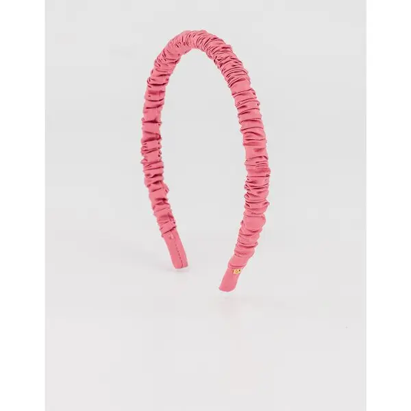 Alexandre De Paris Sourire D'ete Silk Headband - Melon