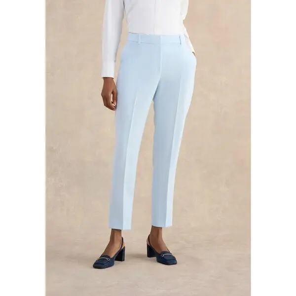 HOBBS LONDON Keighley High-waisted Slim Leg Trousers - Pale Blue