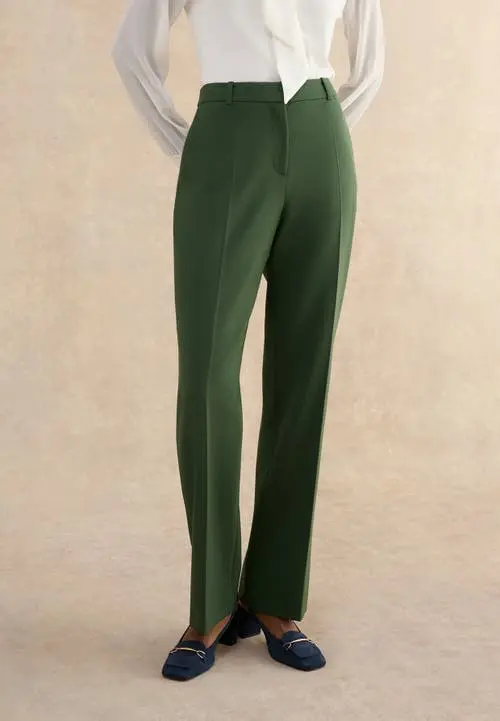HOBBS LONDON Bess High-waisted Straight-leg Trousers
