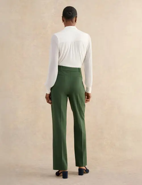 HOBBS LONDON Bess High-waisted Straight-leg Trousers