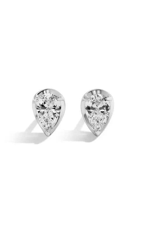MAZIN JEWELS Pear Shaped Stud Earrings