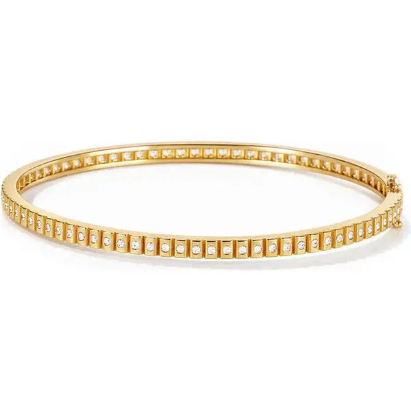 ZARUX Elara Diamond Bangle - Yellow Gold