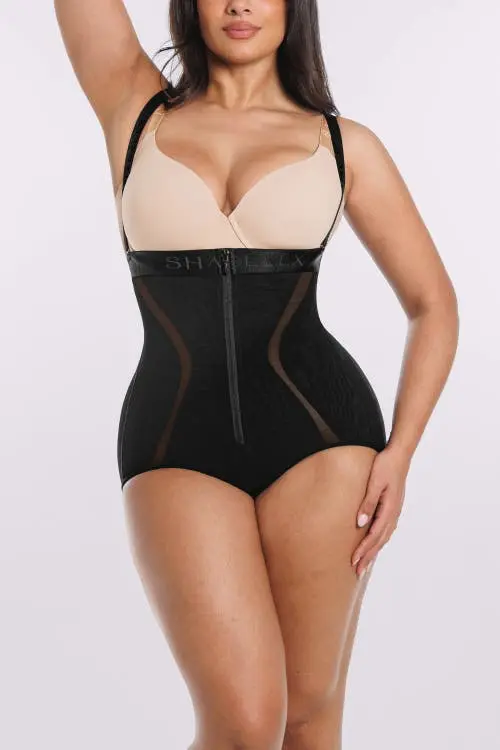 SHAPELLX Curve Code Airy Comfy Smoothing Brief - Black
