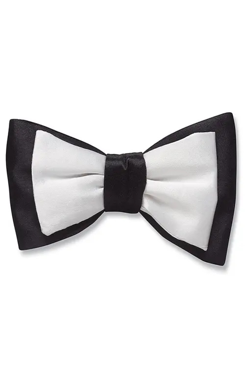 BEAU TIES OF VERMONT Harlequin Reversible Silk Bow Tie - Freestyle
