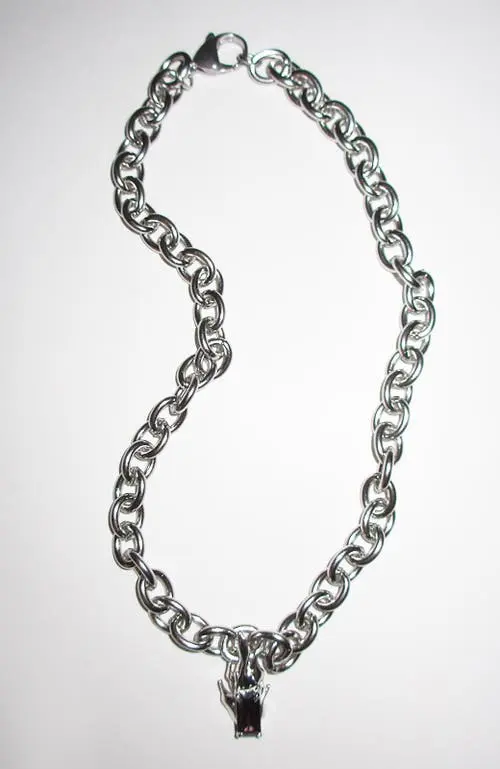 RIMOR JEWELRY Purple Cubic Zirconia Pendant Chain