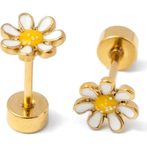 PIP POP Daisy Stud Earrings - Gold