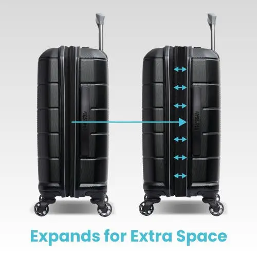 AMERICAN TOURISTER Stratum 2.0 Hardside 20" Spinner Carry On Luggage - Charcoal